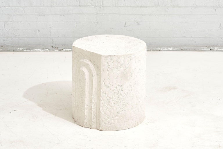 Postmodern Plaster Side Table, 1970 For Sale at 1stDibs