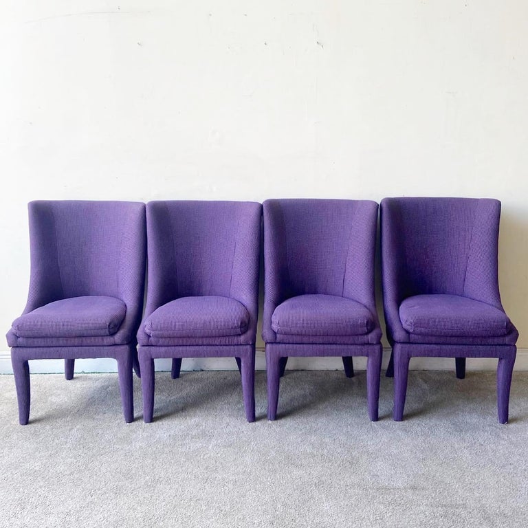 Postmodern Purple Swivel Top Dining Chair by Carson’s For Sale at 1stDibs