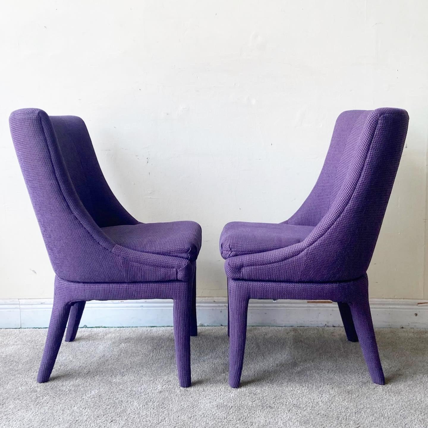 Postmodern Purple Swivel Top Dining Chair by Carson’s For Sale at 1stDibs