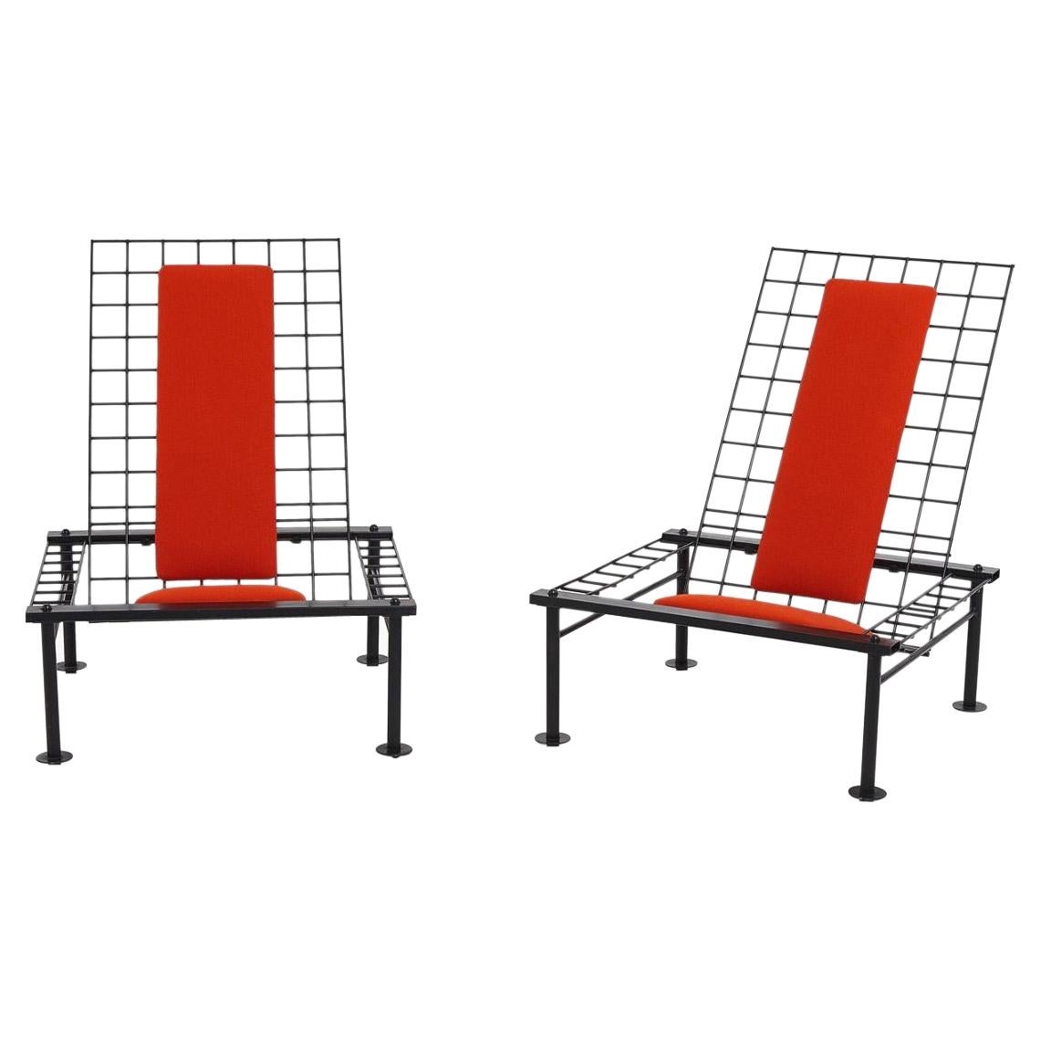 Preview Postmodern Tripod Chair Gray Mohair, 1980 at 1stDibs