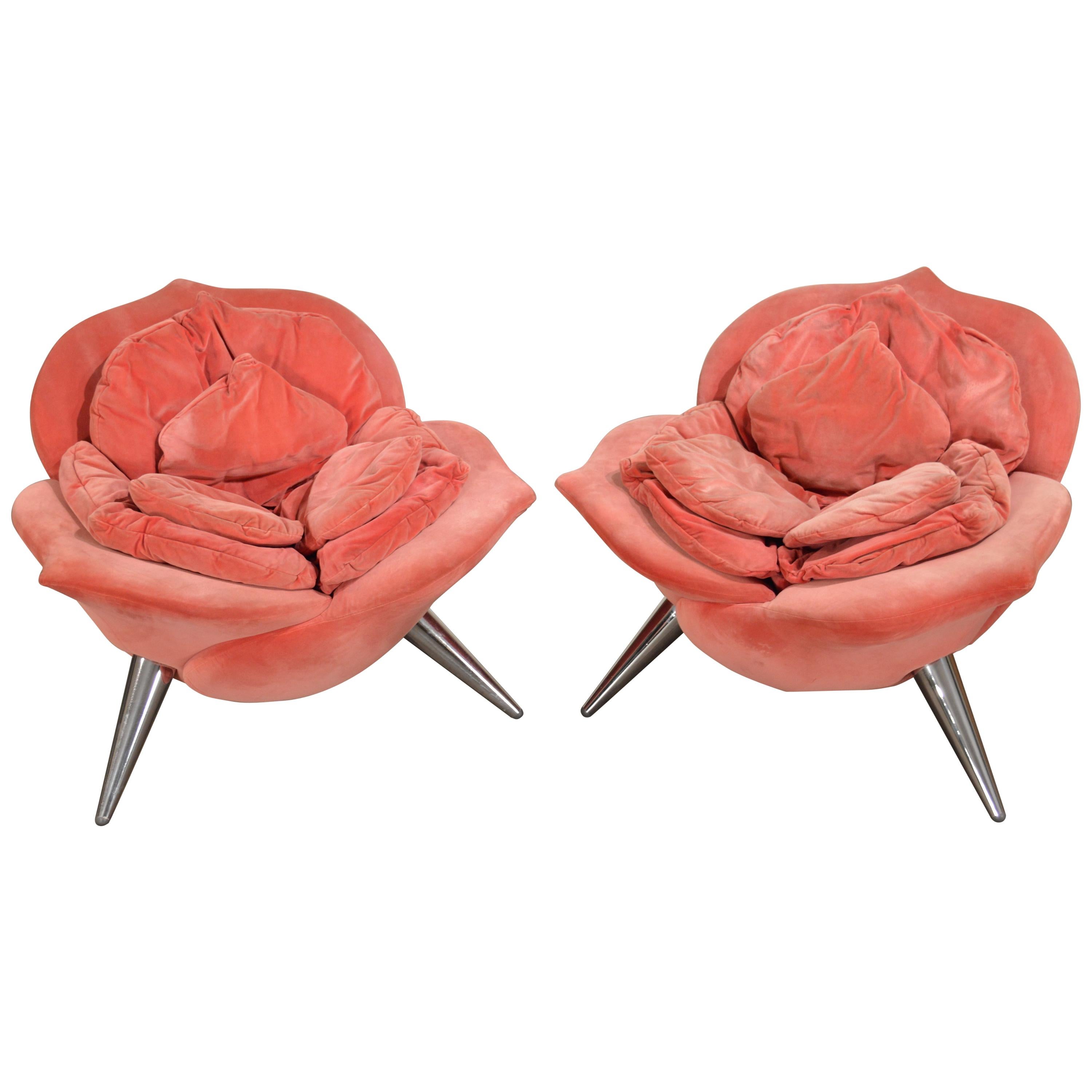 Edra Red Rose Chair by Masanori Umeda at 1stdibs