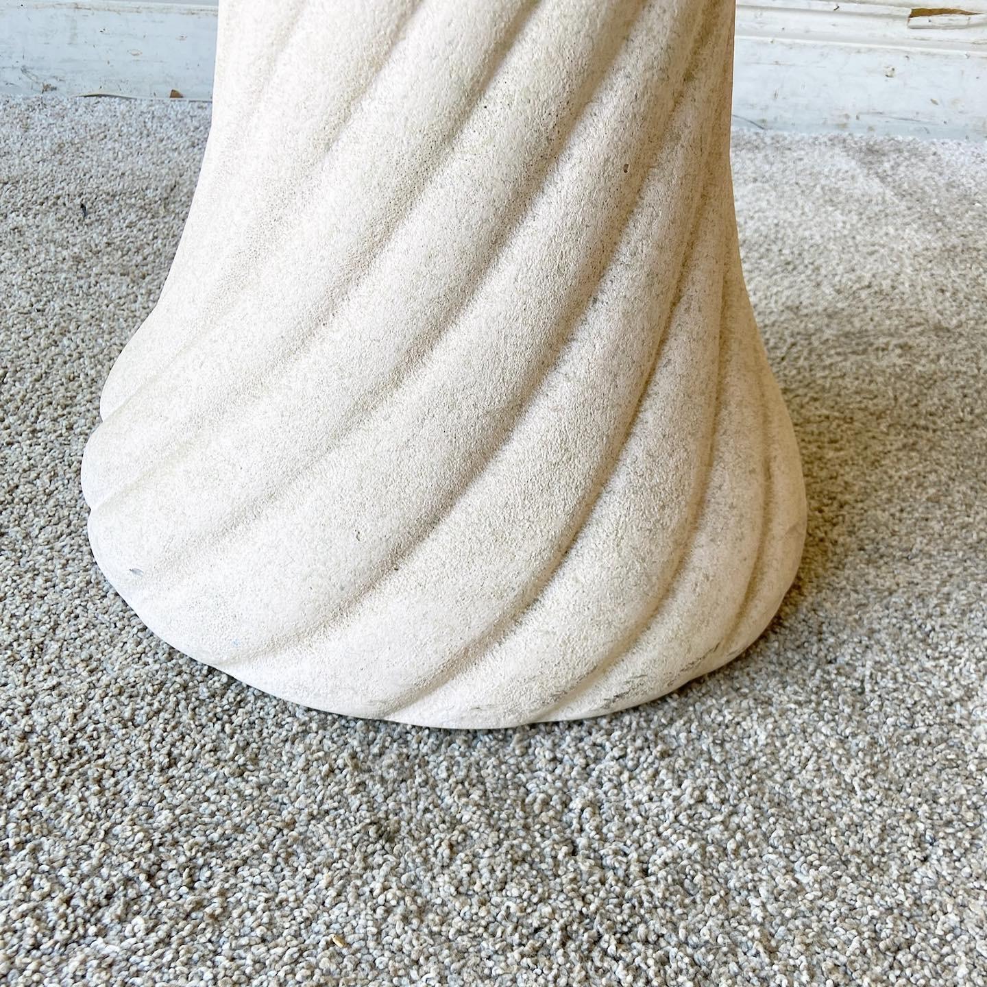 Postmodern Spiral Swirl Ceramic Floor Lamp For Sale at 1stDibs