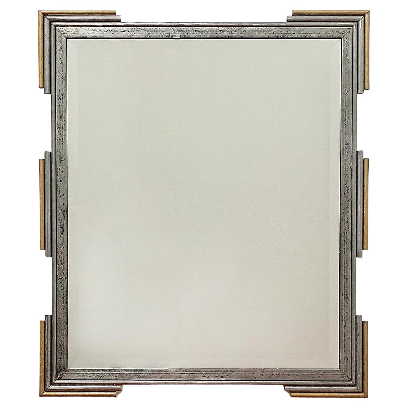 Postmodern Freeform Steel Framed Mirror For Sale at 1stDibs