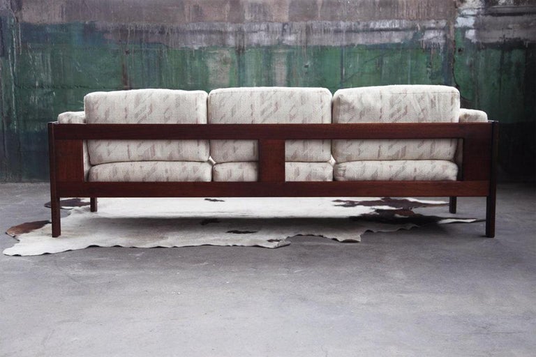 Postmodern Tobia Scarpa Sofa with Upholstered Cushions Bastiano, 1960s ...