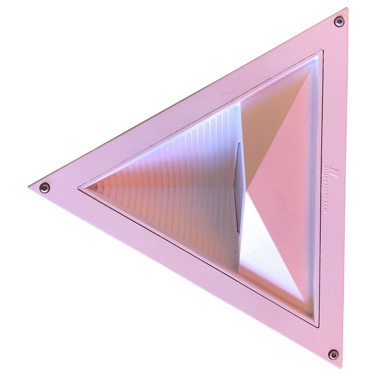 Postmodern Triangular Electric Wall Sconce by Hoffmeister at 1stDibs