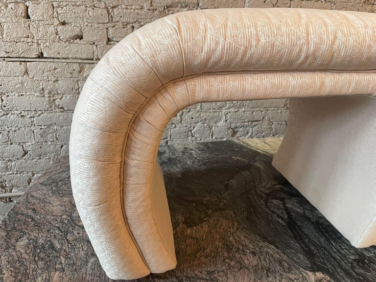 Postmodern Vintage Waterfall Ottomans, a Pair For Sale at 1stDibs