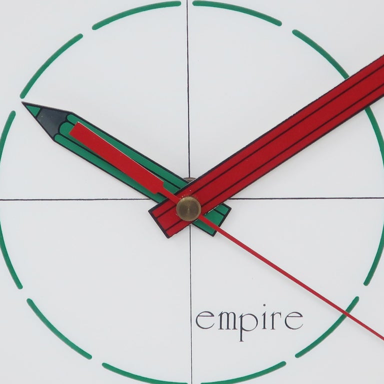 Postmodern Wall Clock by Empire For Sale at 1stDibs | post modern clock