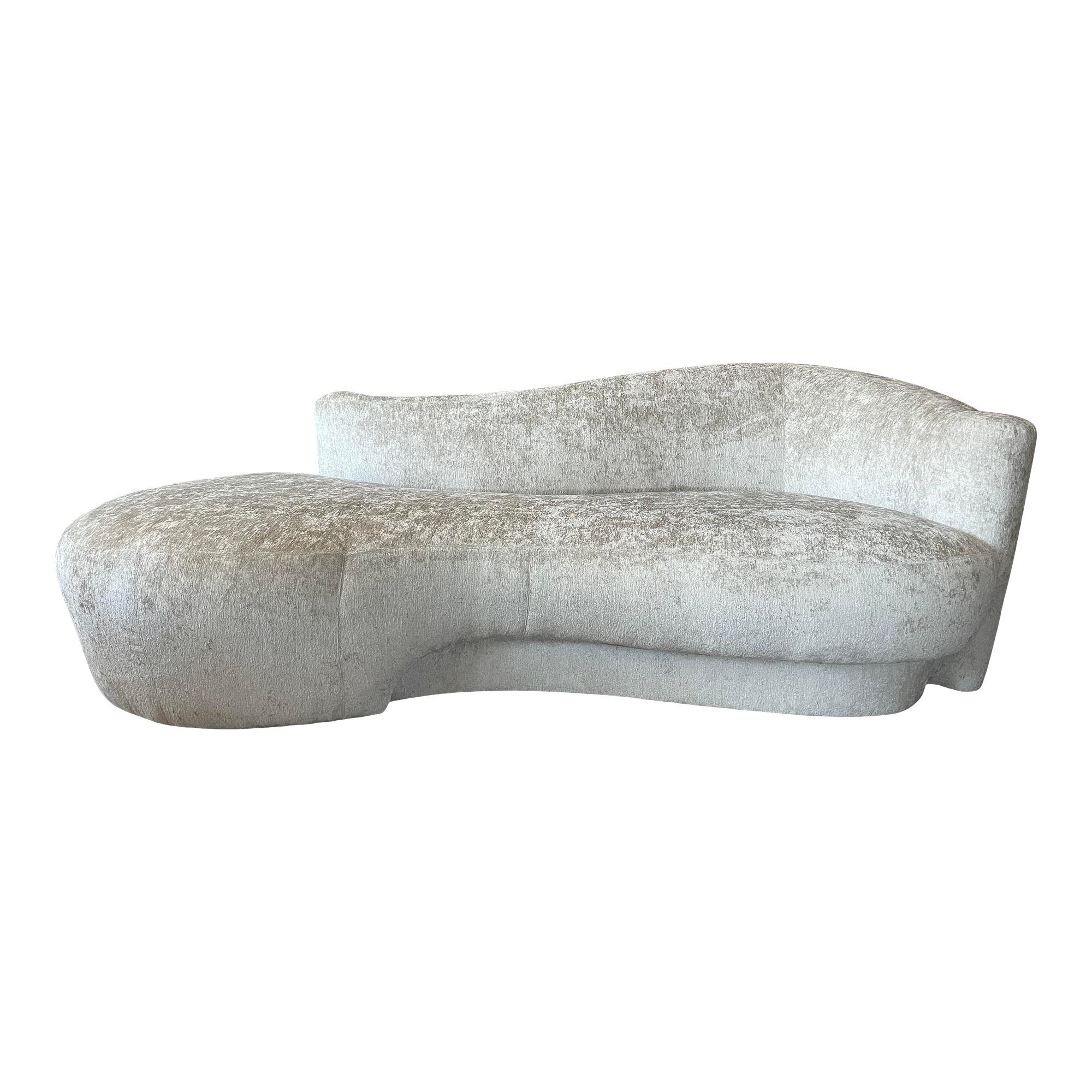 Postmodern Sculptural Curved Serpentine Sectional Snake Sofa For Sale ...