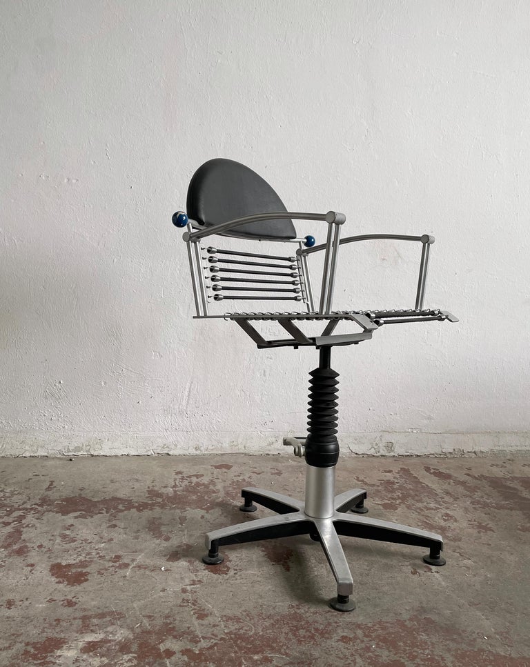 Postmodern 'Welonda' Swivel Chair with Adjustable Height by Wella ...