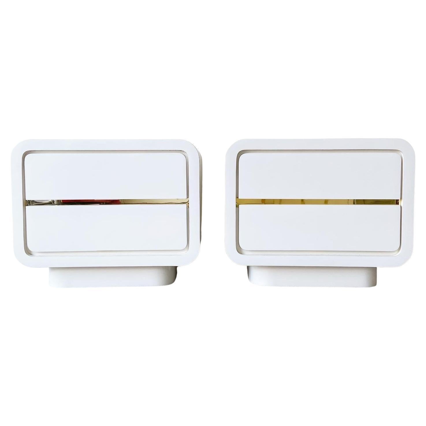 Sieling Modern Cerused Mahogany Art Deco Ash Gray Gold Accent ...