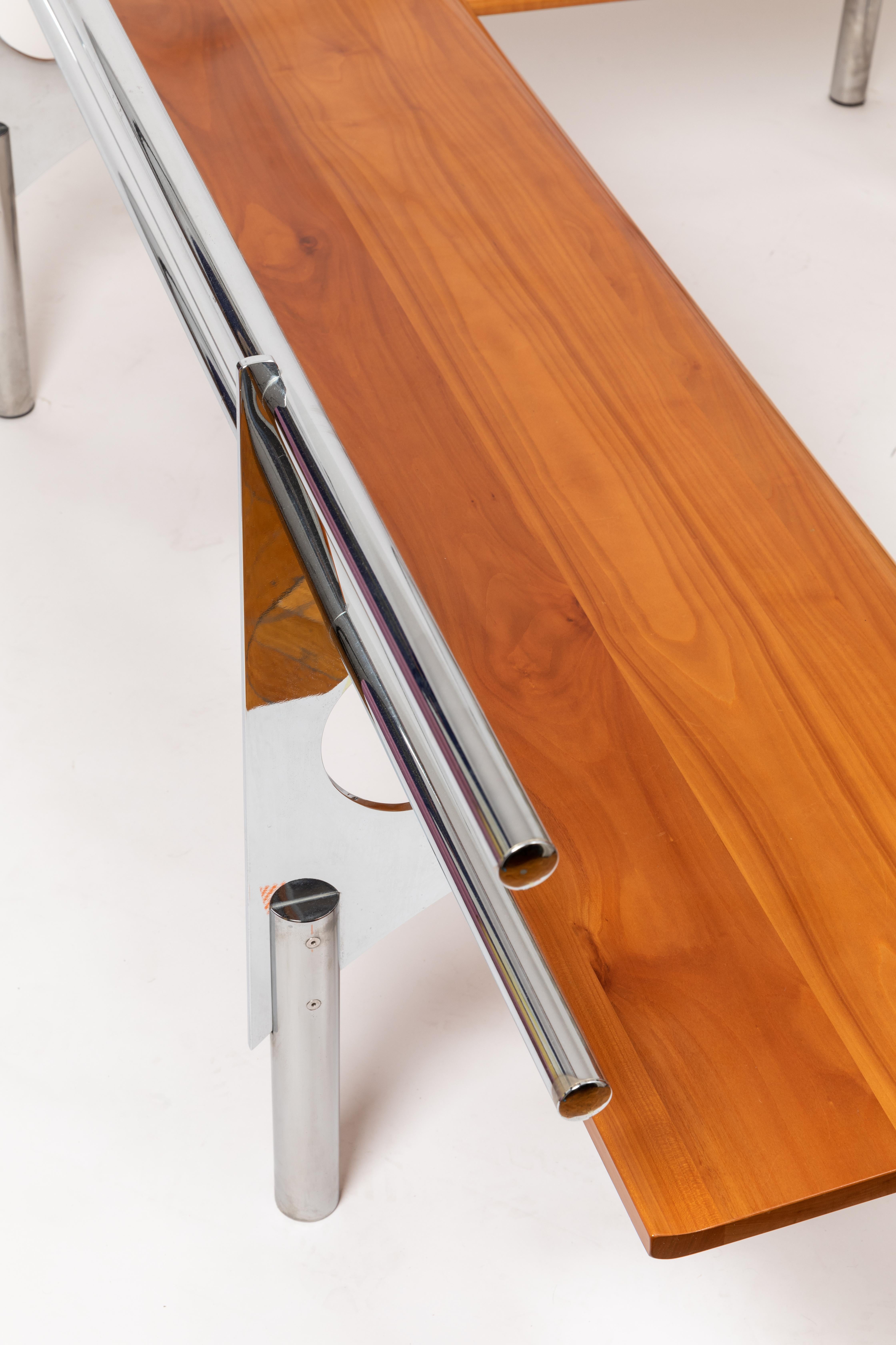 Postmodern Wood Corner Bench, 1980s For Sale at 1stDibs