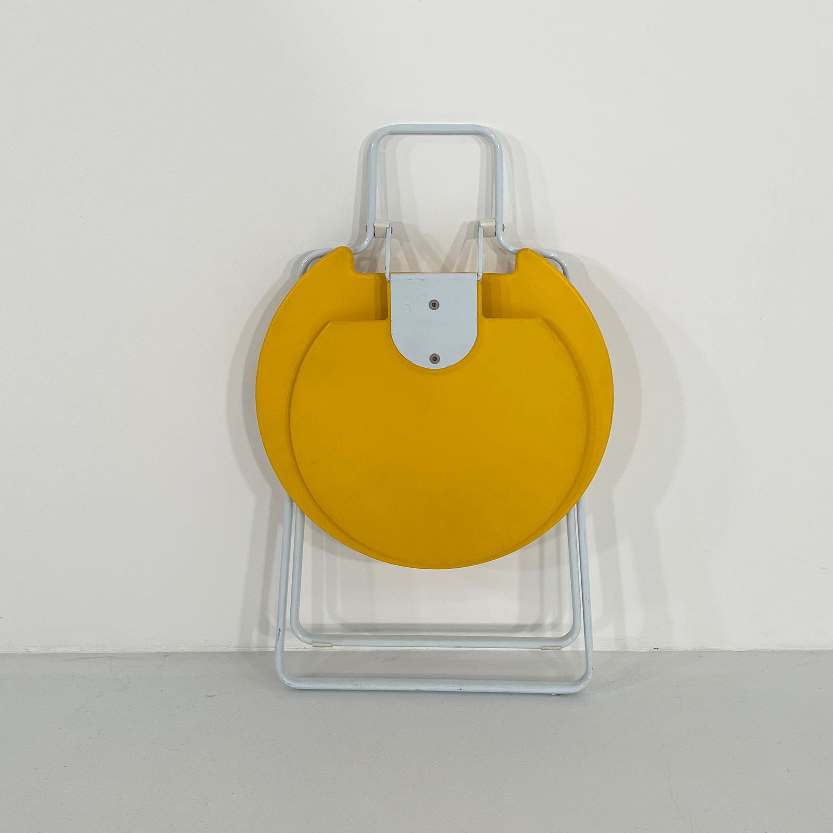 Postmodern Yellow Folding Chair, 1980s at 1stDibs