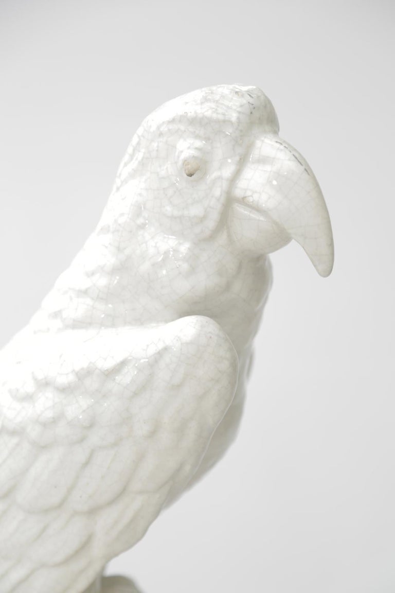 Pottery Parrot Sculpture For Sale at 1stDibs