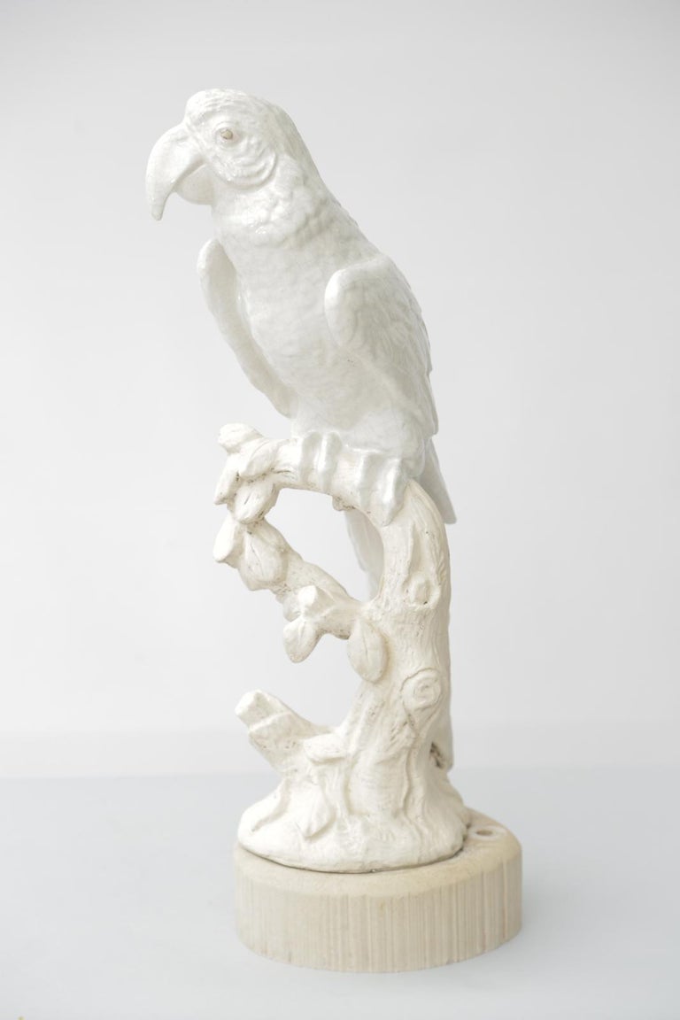 Pottery Parrot Sculpture For Sale at 1stDibs