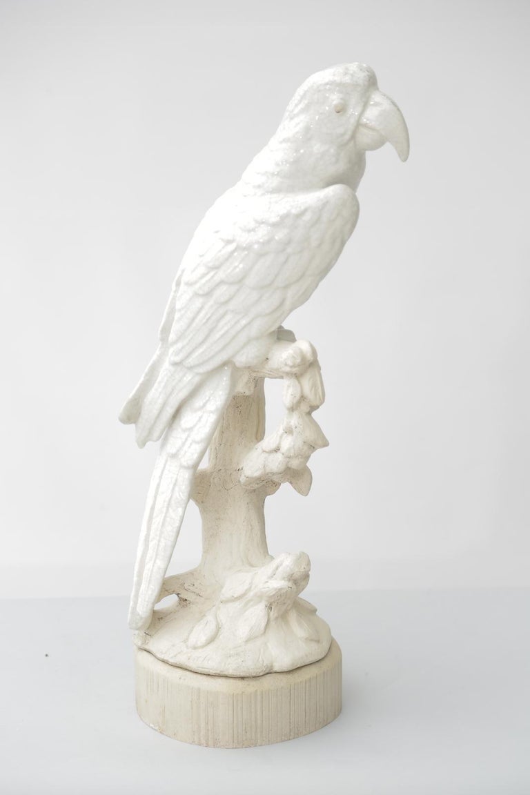 Pottery Parrot Sculpture For Sale at 1stDibs
