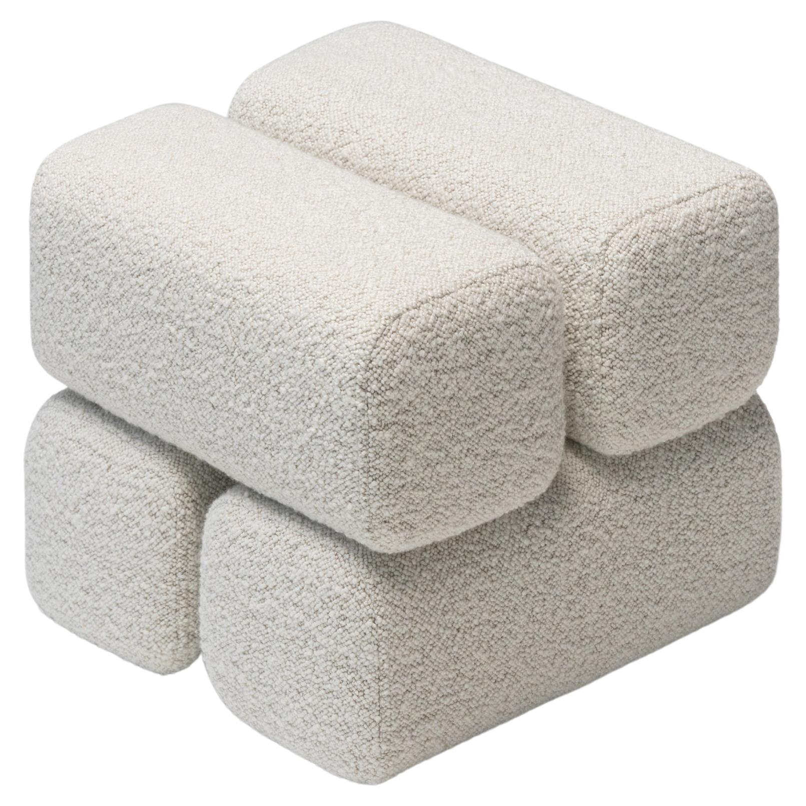 Ottoman ouf DROVA 4 in White color by WOO For Sale at 1stDibs