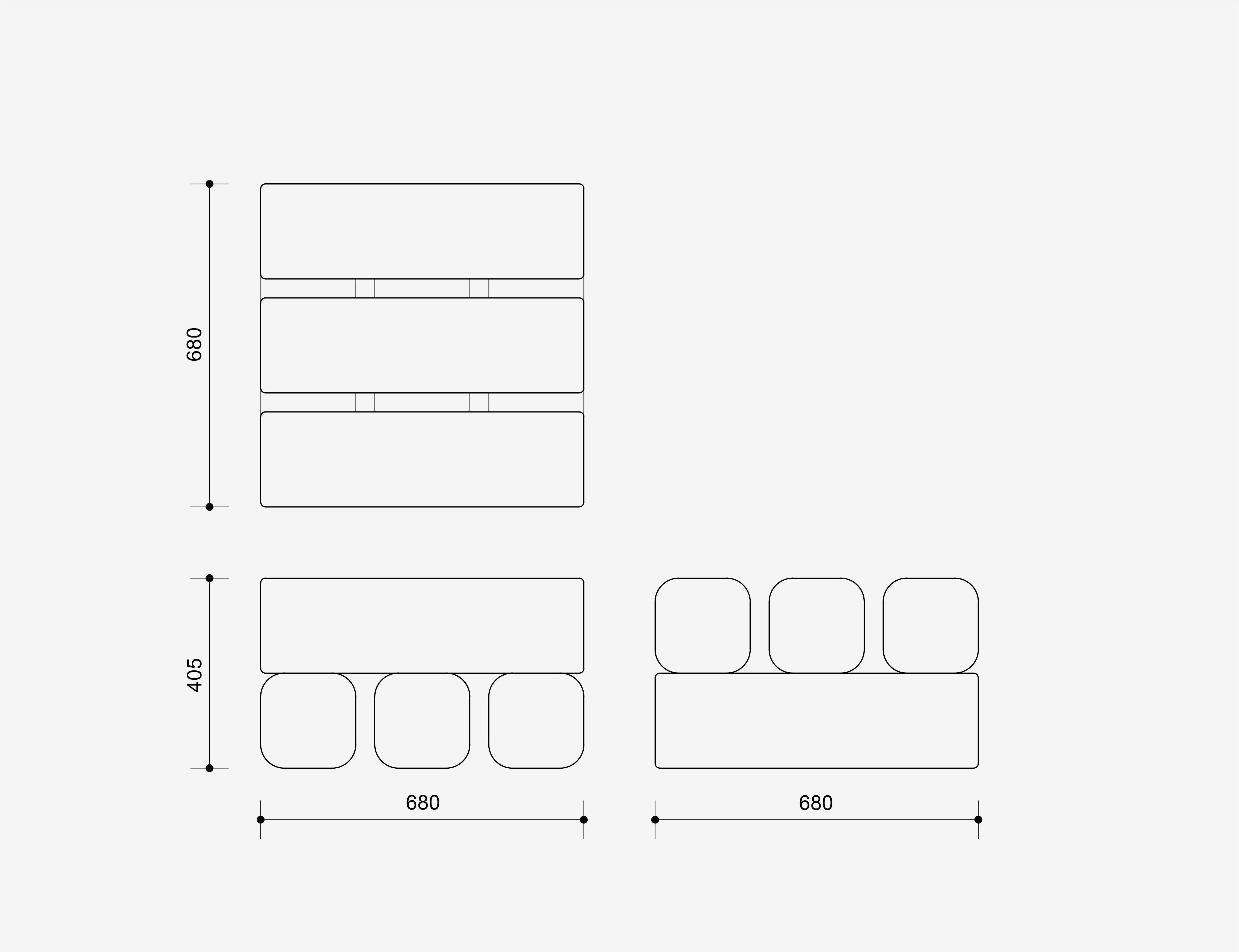 Ottoman pouf Drova 6 Wool fabric by Woo For Sale at 1stDibs