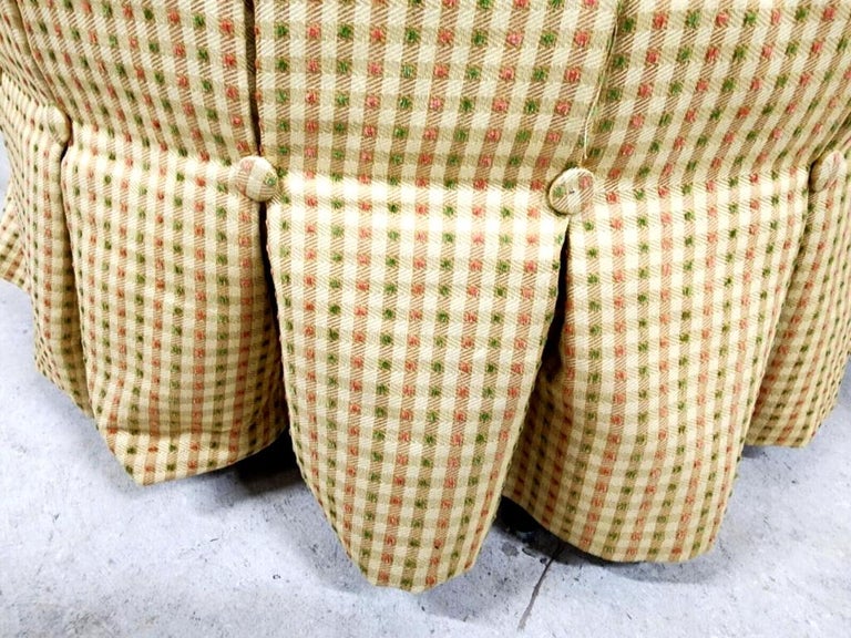 Pouf Ottoman Footstool Tufted " Coco " by Ethan Allen at 1stDibs