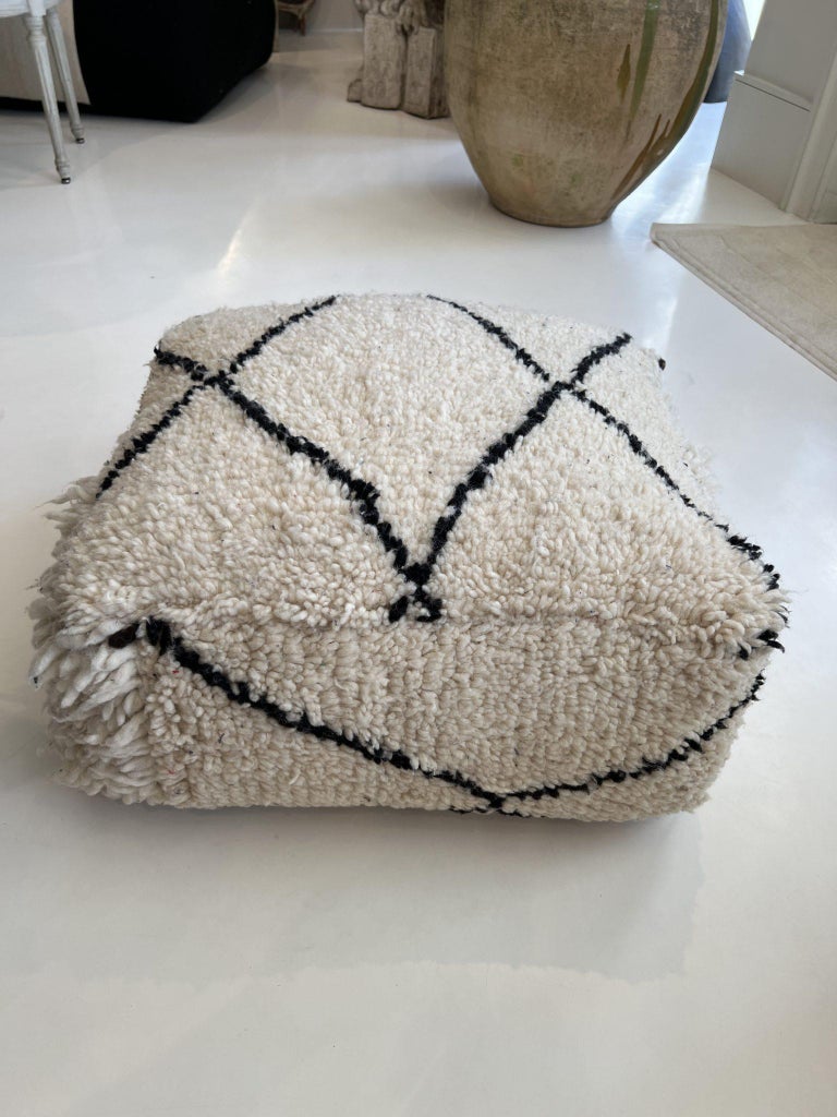 Pouf, Small Square Indian For Sale at 1stDibs