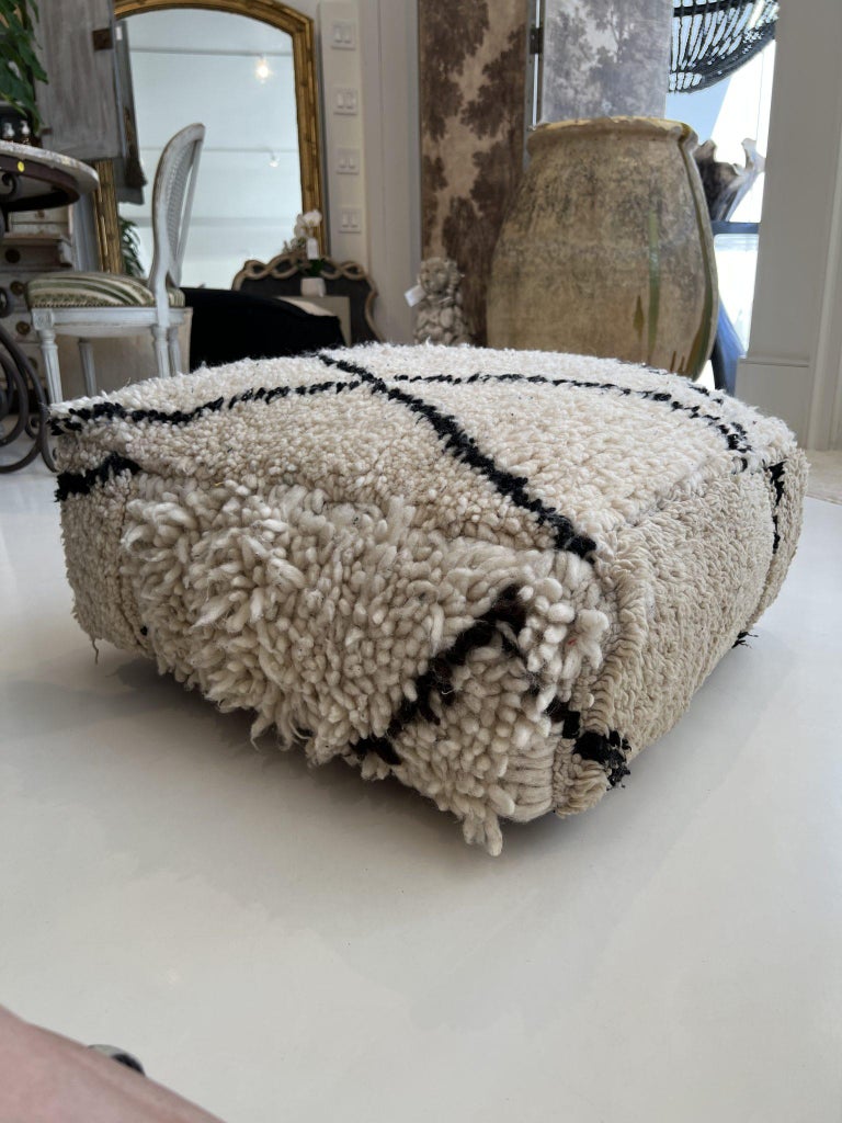Pouf, Small Square Indian For Sale at 1stDibs