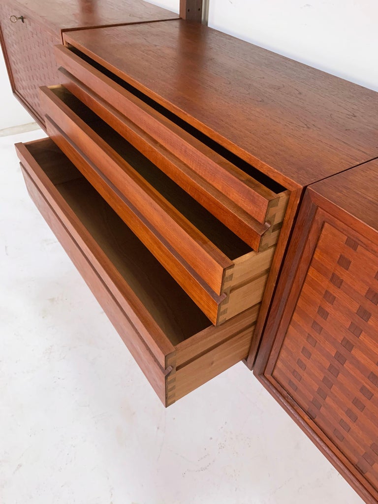 Poul Cadovius Danish Teak Royal System Freestanding Cado Wall Unit at ...