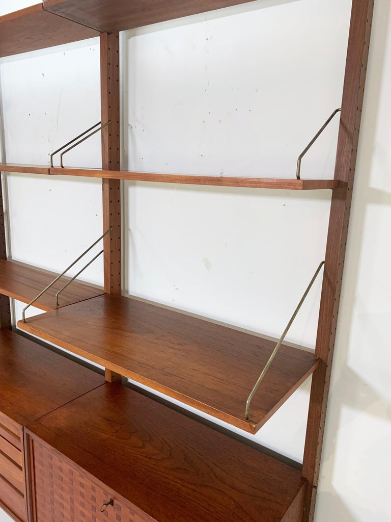 Poul Cadovius Danish Teak Royal System Freestanding Cado Wall Unit at ...
