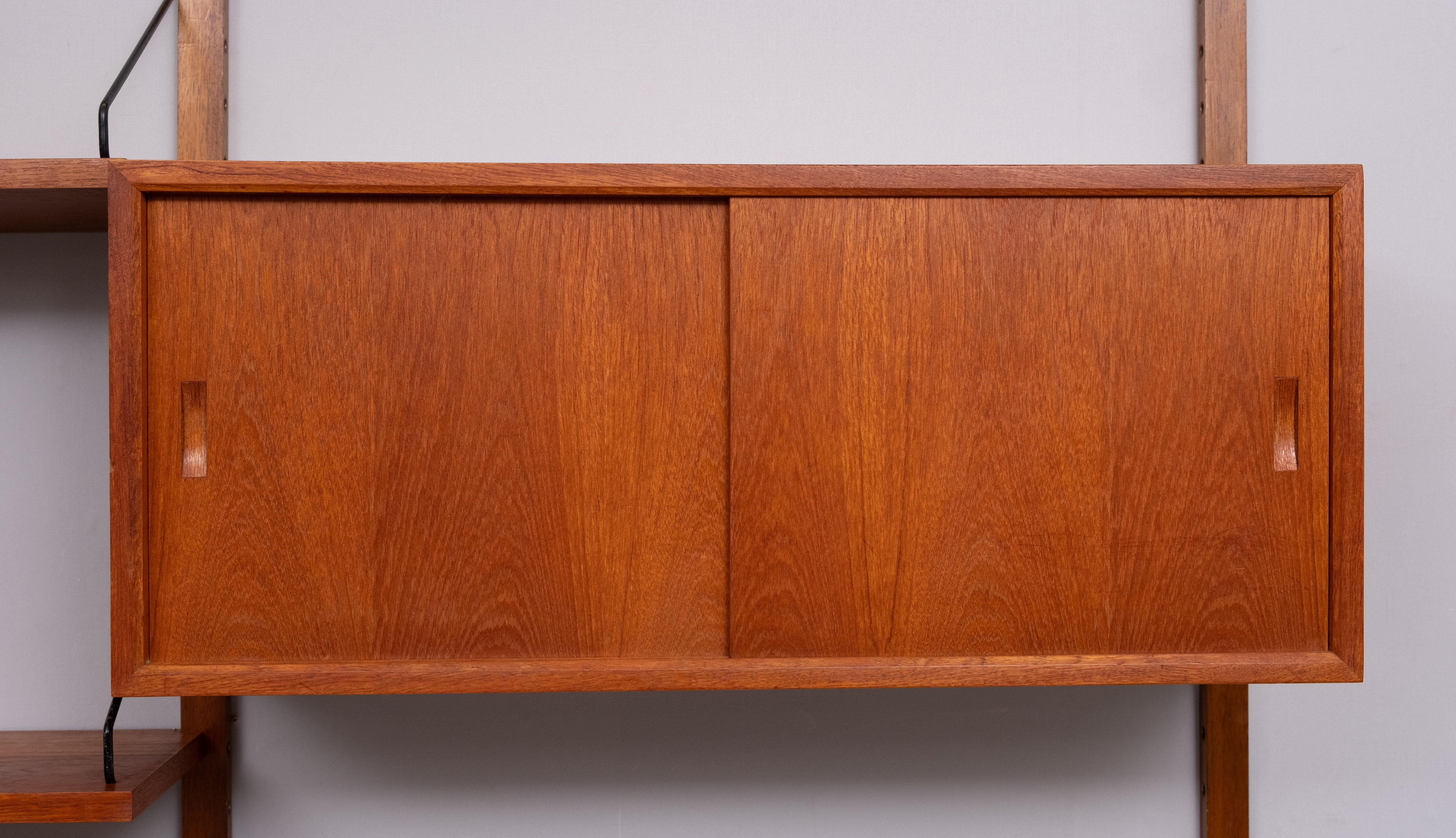 Poul Cadovius Teak Modular Royal Wall System Denmark For Sale at 1stDibs