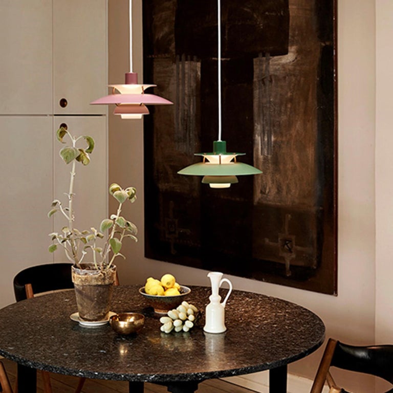 Poul Henningsen PH5 Mini Pendant in Monochrome White for Louis Poulsen ...