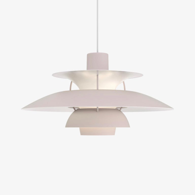 Poul Henningsen PH5 Pendant in Monochrome Oyster Grey for Louis Poulsen ...