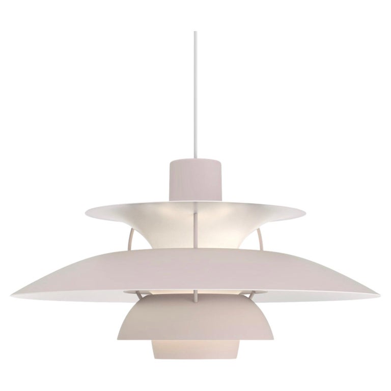 Poul Henningsen PH5 Pendant in Monochrome Oyster Grey for Louis Poulsen ...