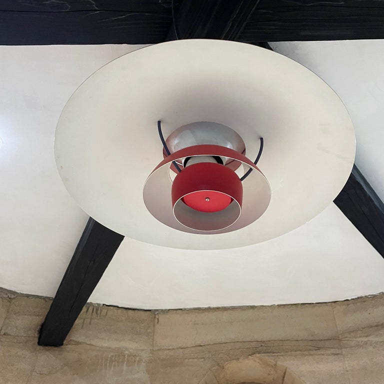 Poul Henningsen Red Lamp Iconic PH5 Pendant Light Louis Poulsen ...