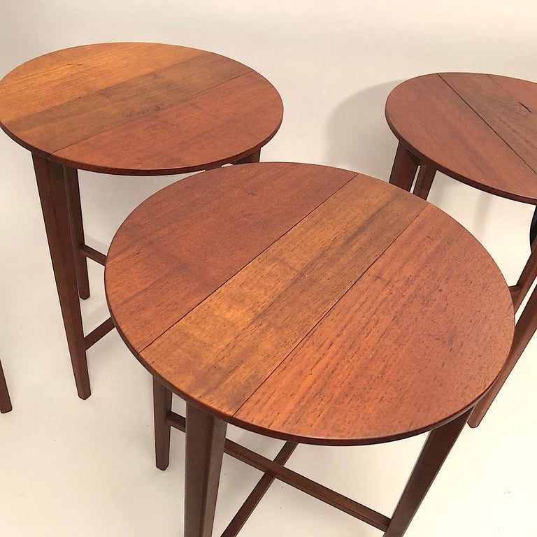 Poul Hundevad Teak Nesting Tables (5) at 1stDibs | poul hundevad ...