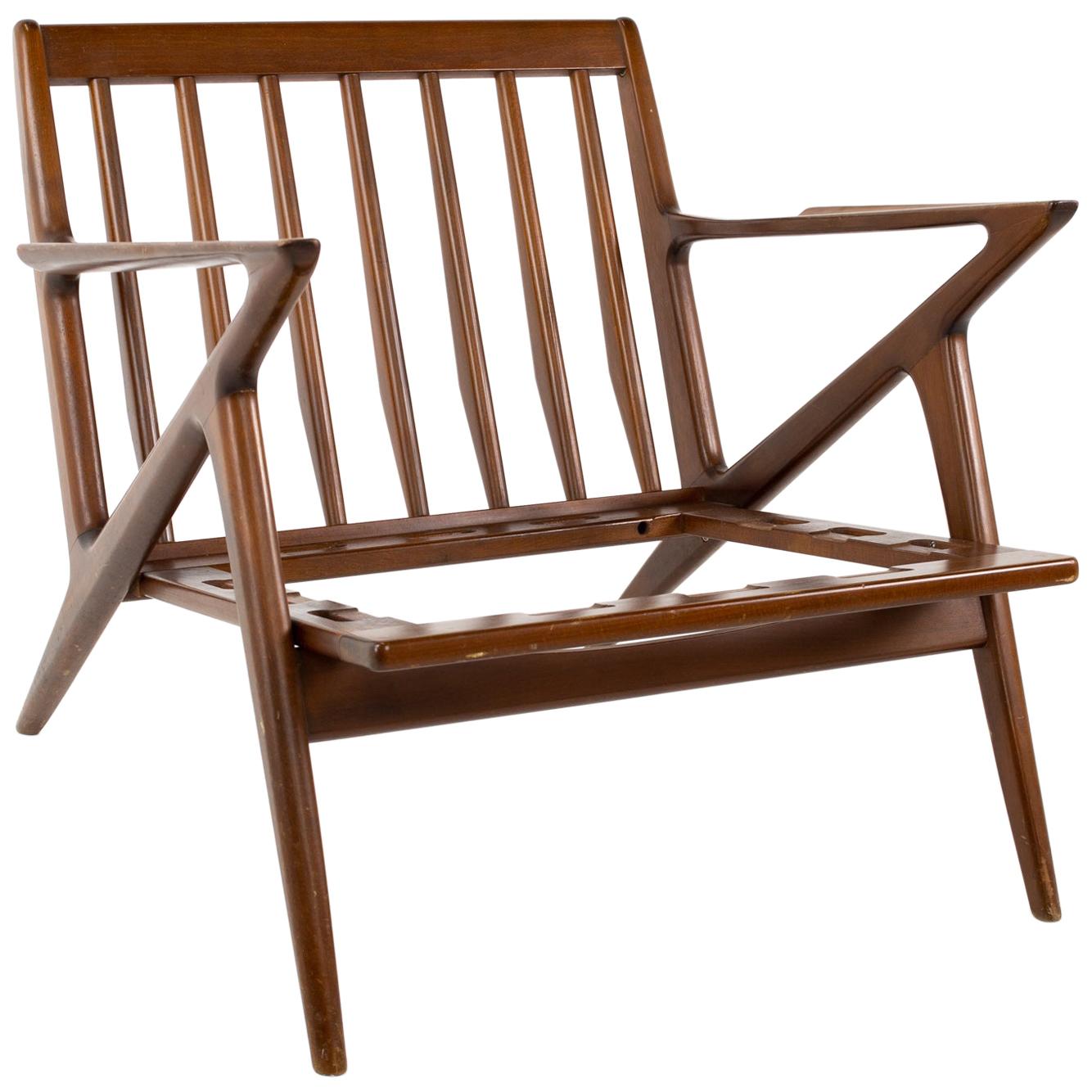 Poul Jensen for Selig ''Z'' Lounge Chair with New Upholstery at 1stDibs