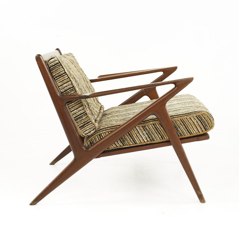 Poul Jensen for Selig Mid Century Z Lounge Chair at 1stDibs