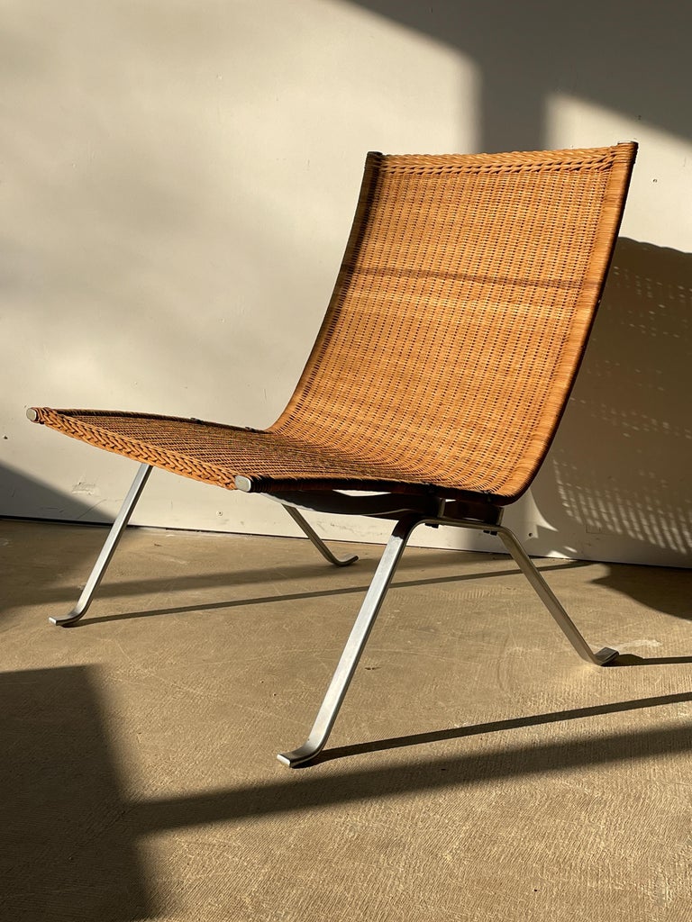 Poul Kjaerholm Cane PK22 Lounge Chair For Sale at 1stDibs