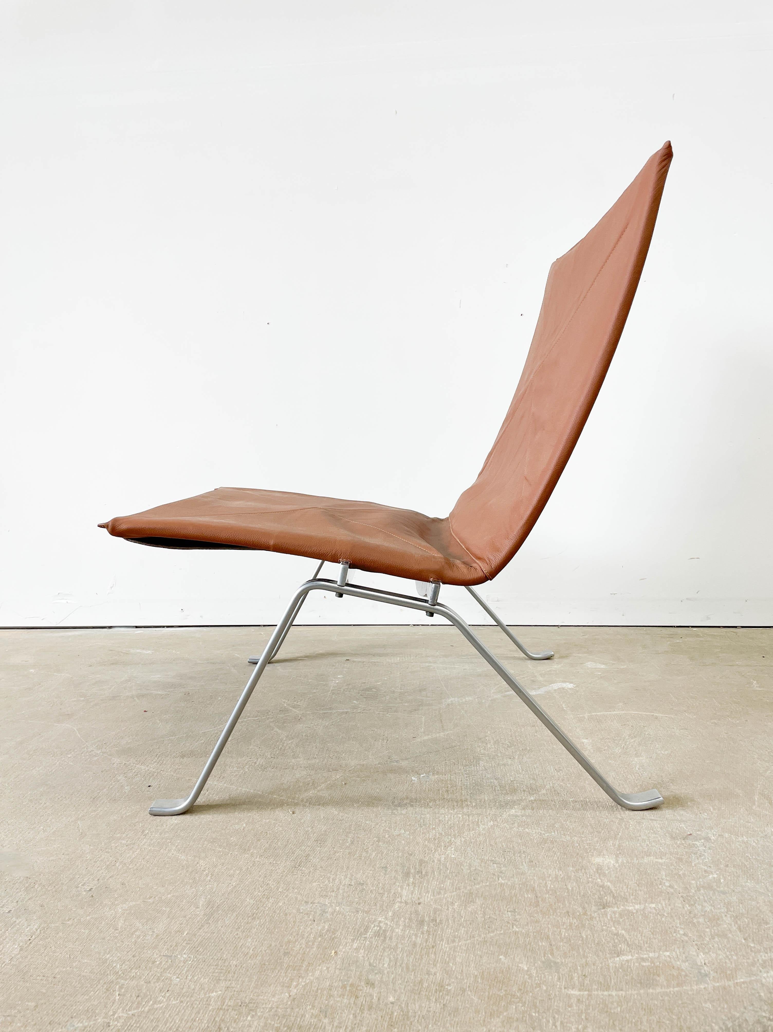 Poul Kjaerholm PK22 Lounge Chair in Leather For Sale at 1stDibs | pk22 chair