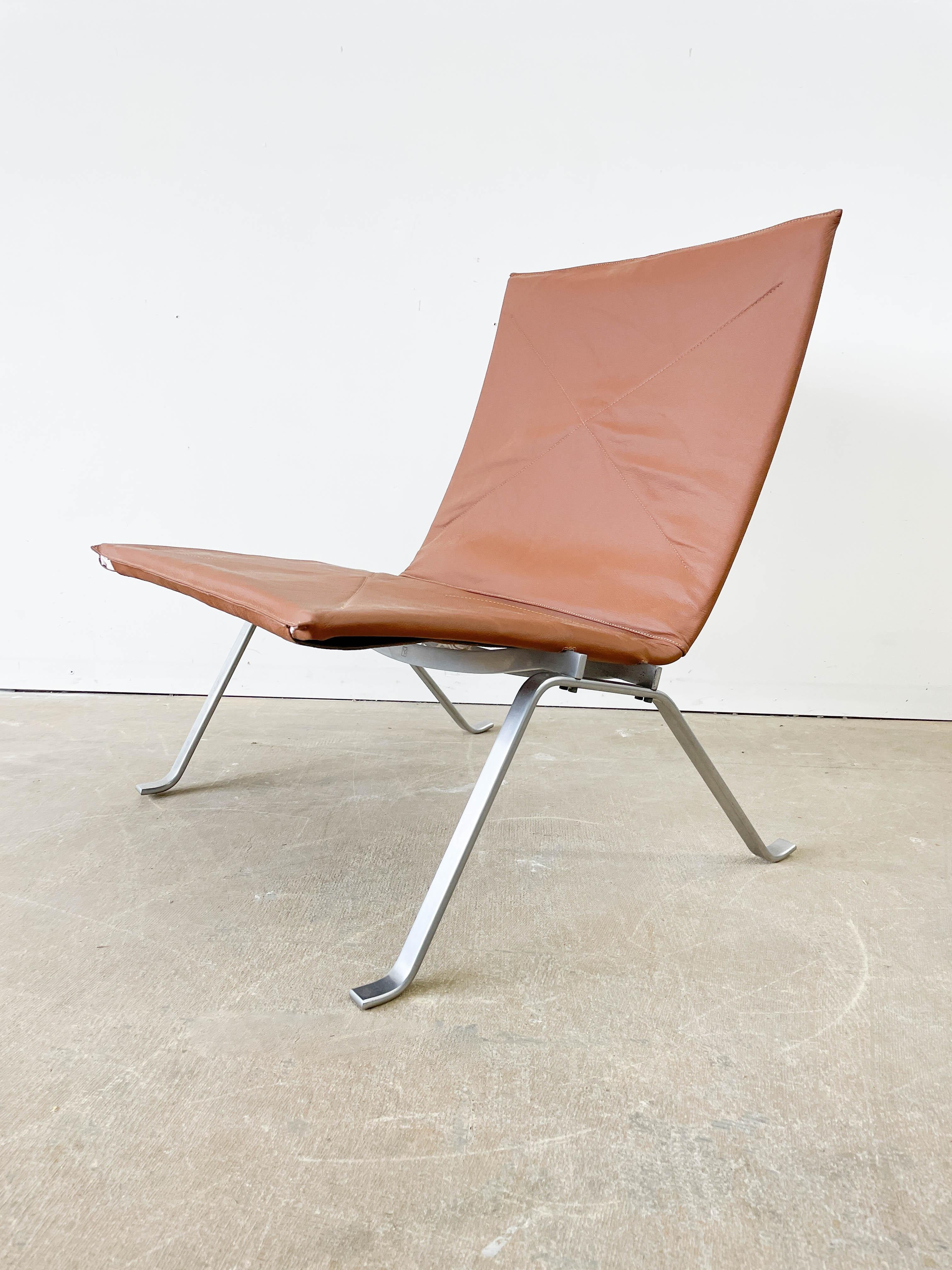 Poul Kjaerholm PK22 Lounge Chair in Leather For Sale at 1stDibs | pk22 ...