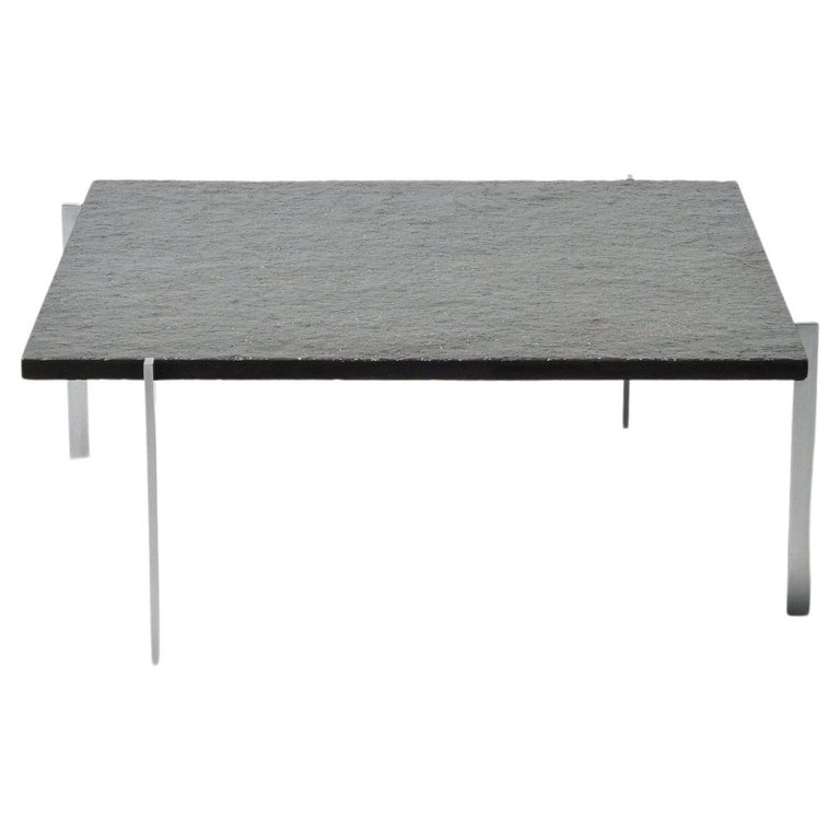 Poul Kjaerholm PK61 Coffee Table Slate Top Denmark 1956 at 1stDibs