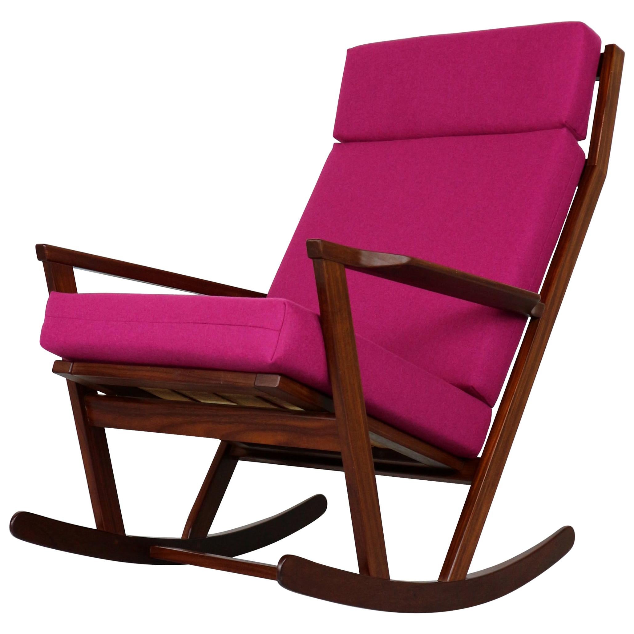 Poul Volther Rocking Chair, Frem Rojle Denmark, 1960s at 1stDibs