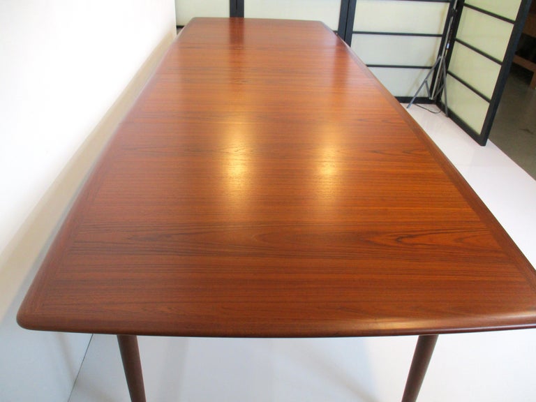Povl Dinesen Teak Expanding Dining Table Denmark at 1stDibs
