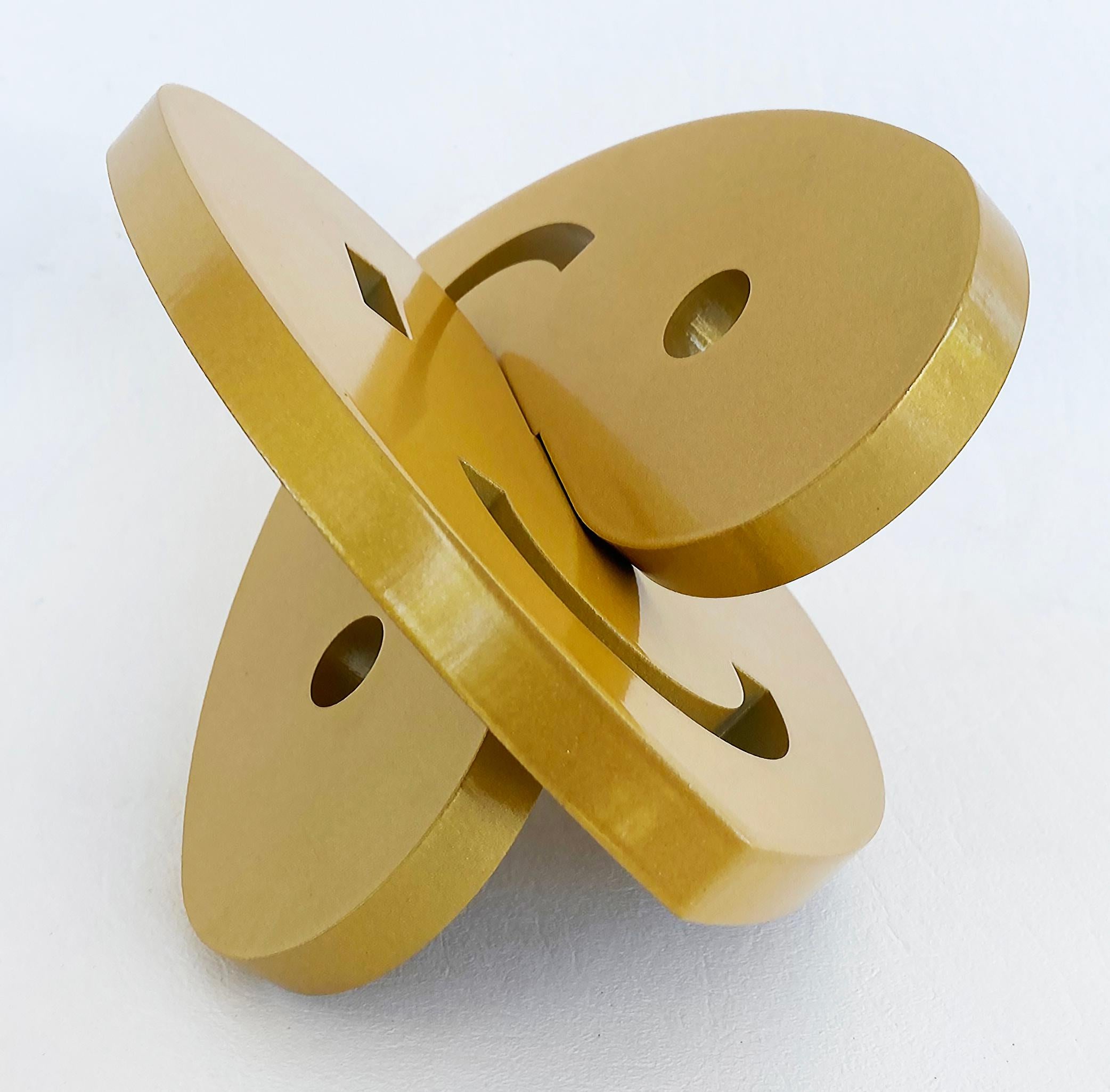 Powder Coated Aluminum Interlocking Emoji Hearts Sculpture by Michael ...