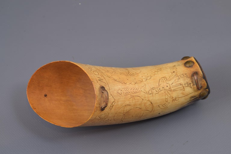 Powder Horn, Horn, Metal, Etc., Spain, 1937 For Sale at 1stDibs
