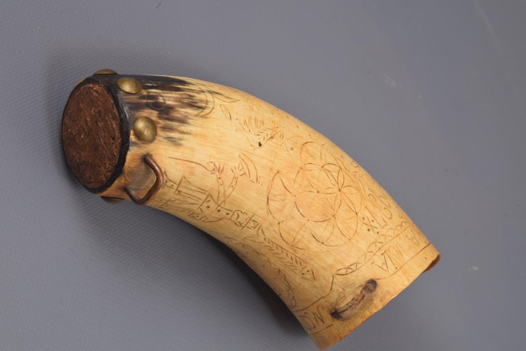 Powder Horn, Horn, Metal, Etc., Spain, 1937 For Sale at 1stDibs