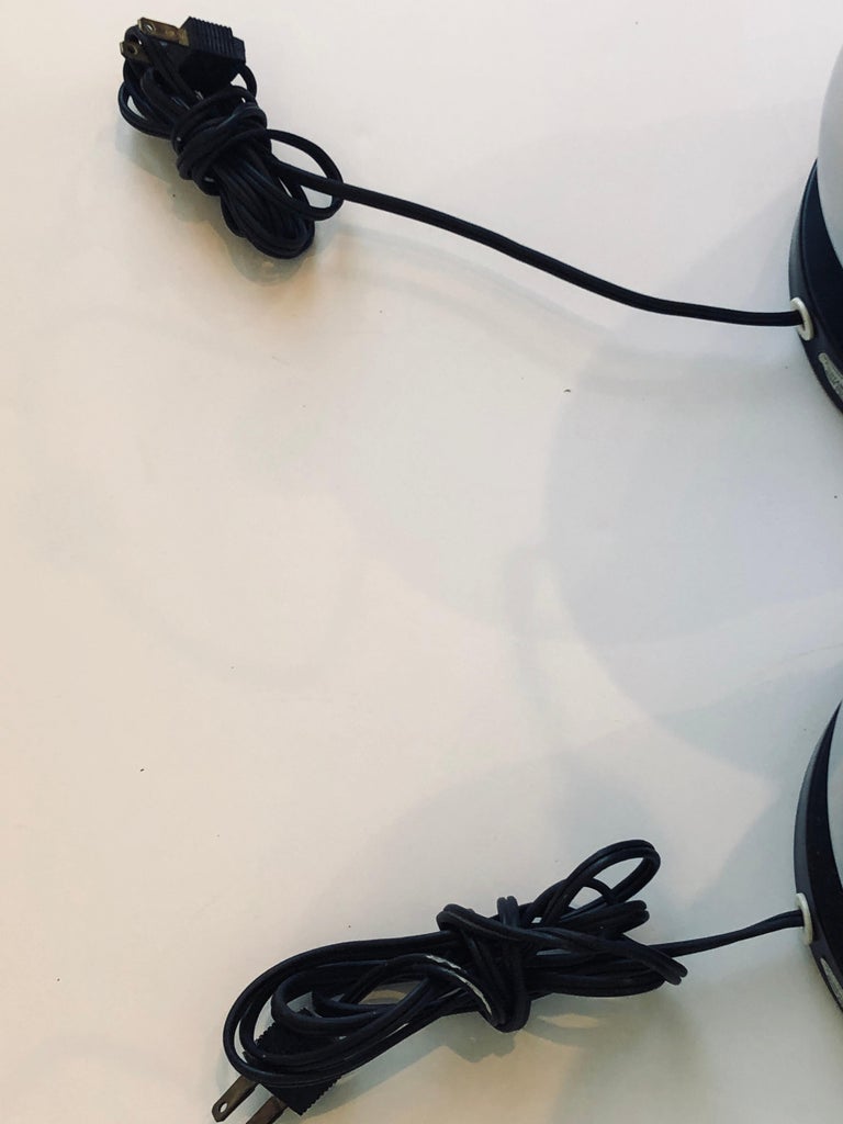 Pr George Kovacs Silver Chrome Plate Stacking Ball Table Lamps and ...