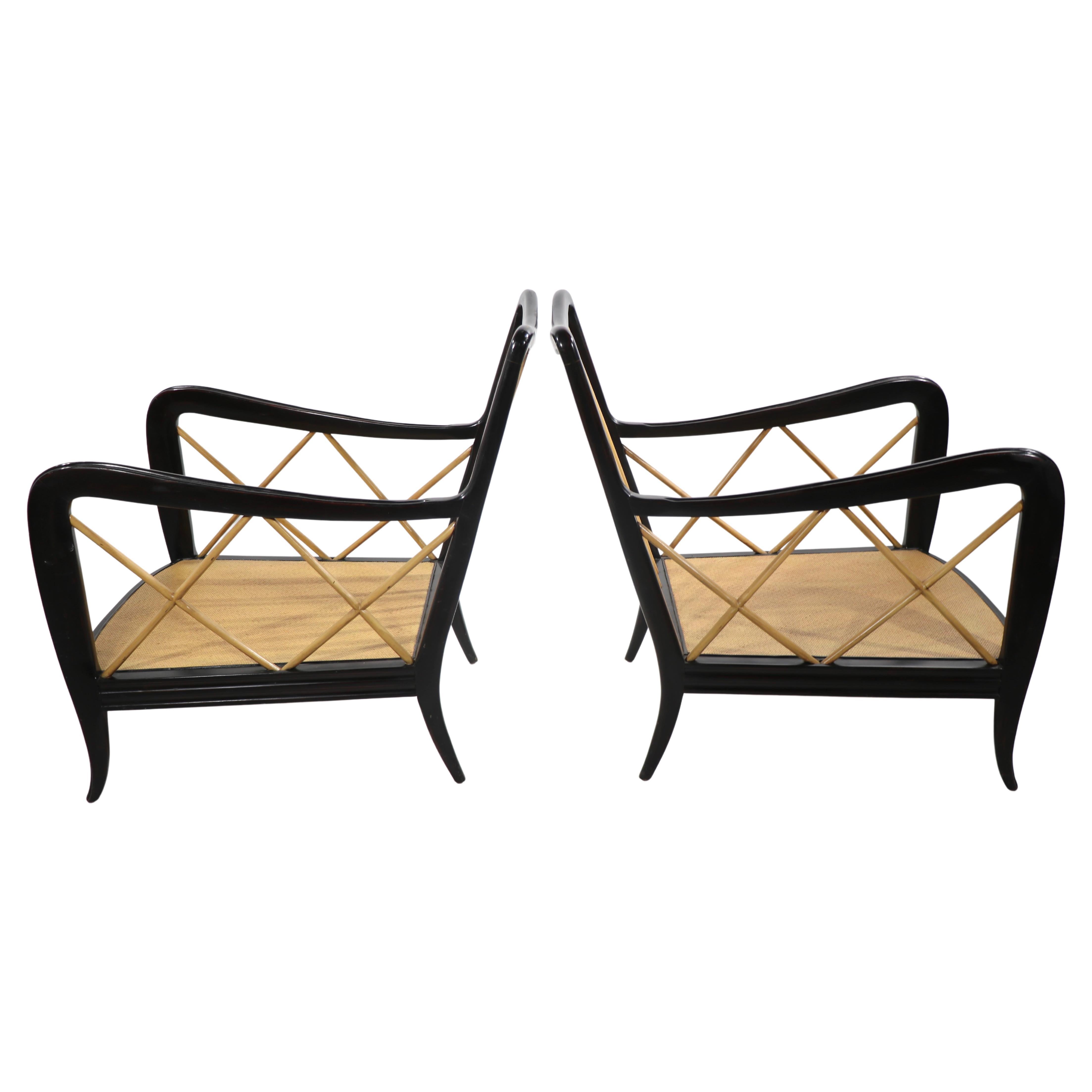 Pr. Sinuous Lounge Chairs Made in Italy at 1stDibs