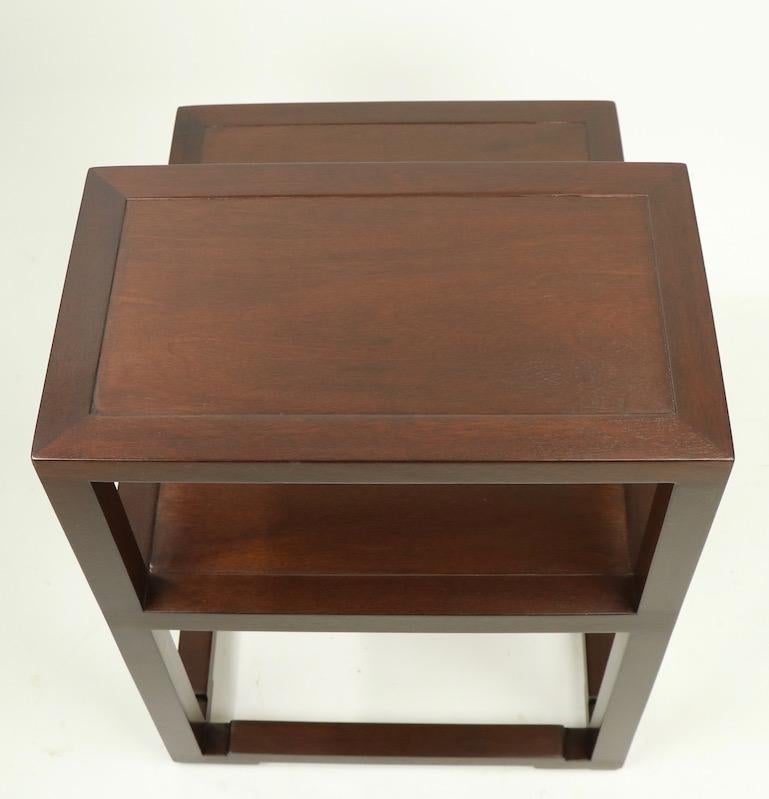 Pair of Step End Tables designed by Wormley for Dunbar at 1stDibs