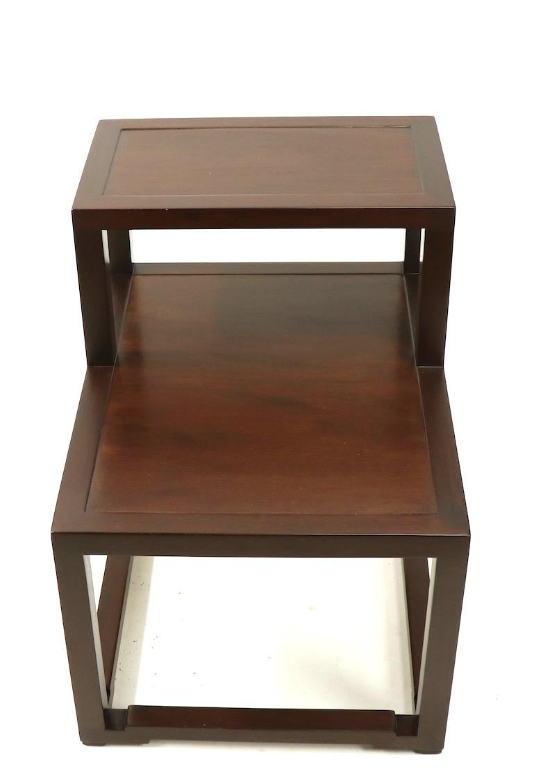 Pair of Step End Tables designed by Wormley for Dunbar at 1stDibs