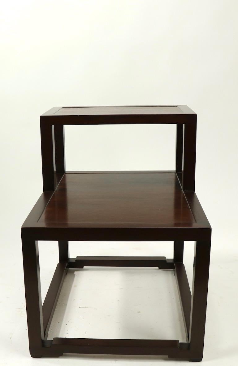 Pair of Step End Tables designed by Wormley for Dunbar at 1stDibs