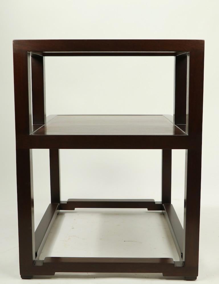 Pair of Step End Tables designed by Wormley for Dunbar at 1stDibs