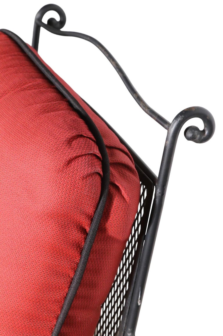 Pr. Wrought Iron Platform Rocking Chairs att. to Woodard c. 1970/1980's ...